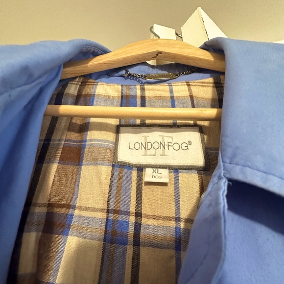 London Fog | Jackets & Coats | Blue London Fog Trench Coat Says Xl But ...